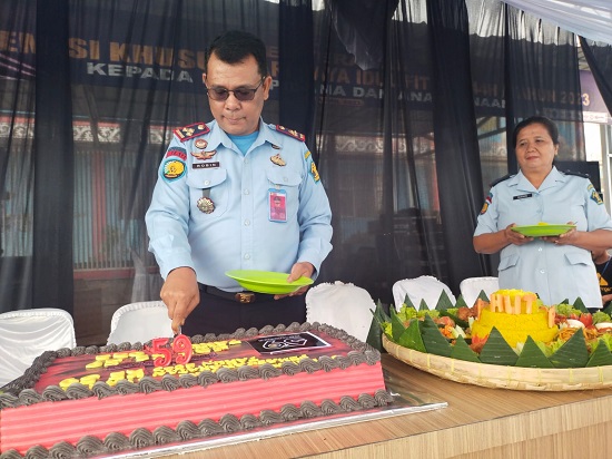 Lapas Narkotika Kelas IIA Pematangsiantar Gelar Syukuran HBP Ke-59